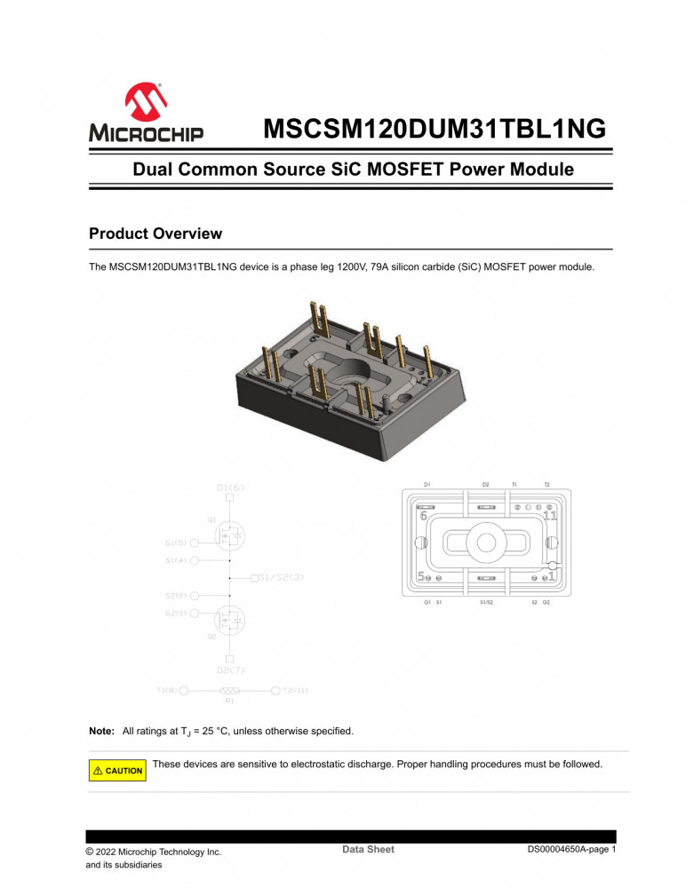 MSCSM120DUM31TBL1NG document page 1