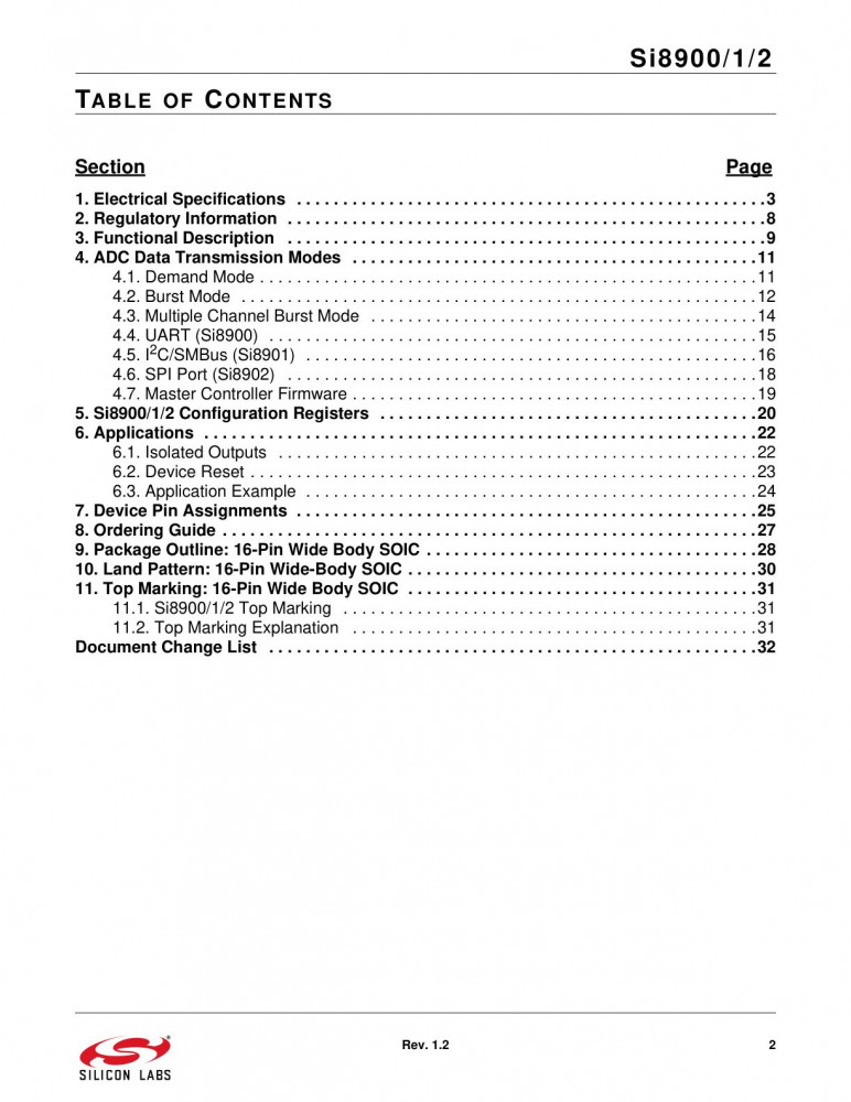 SI8901D-A02-GS documentation page 2