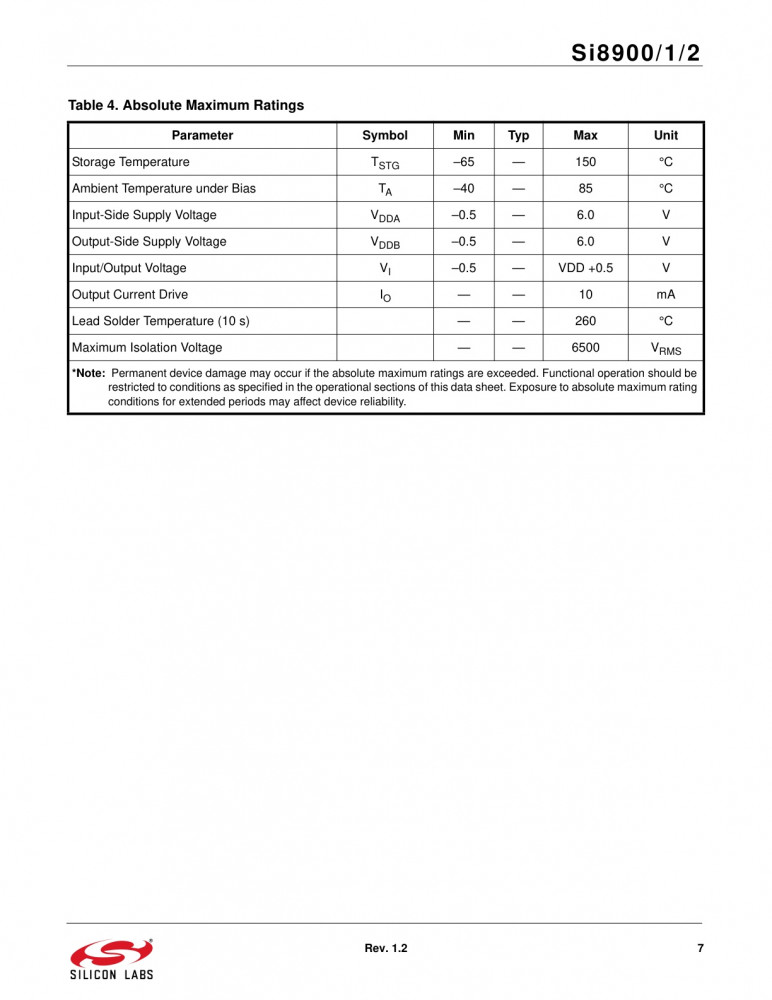 SI8901D-A02-GS documentation page 7