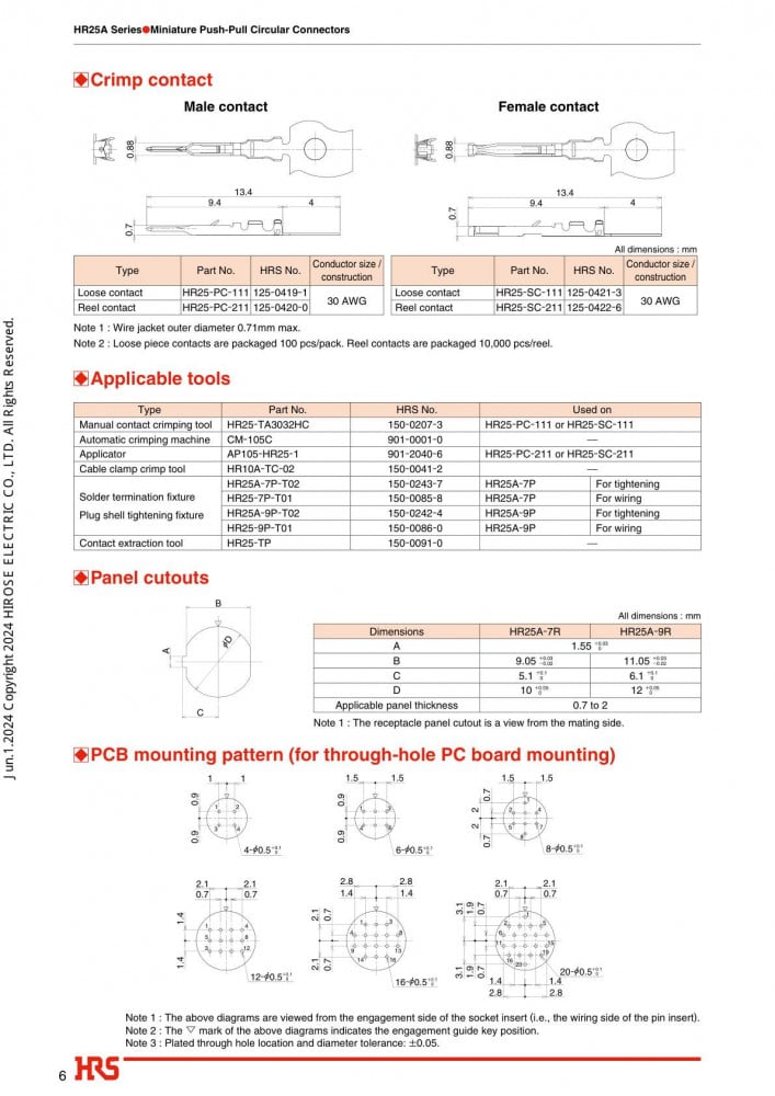 HRS HR25A catalog page 6