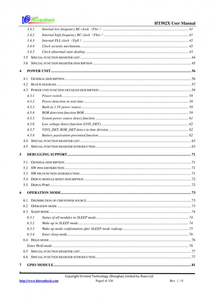 HT5023 documentation page 4