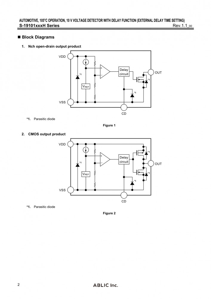 S-19101xxxH datasheet page 2