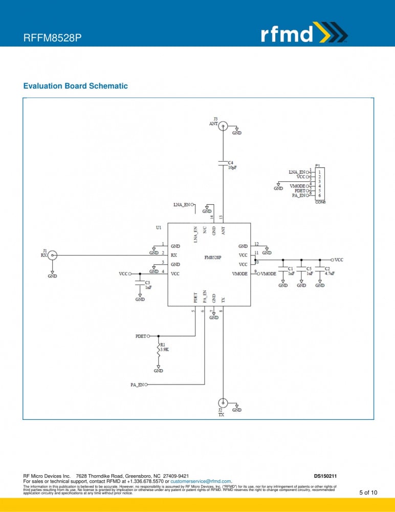 RFFM8528P datasheet page 5
