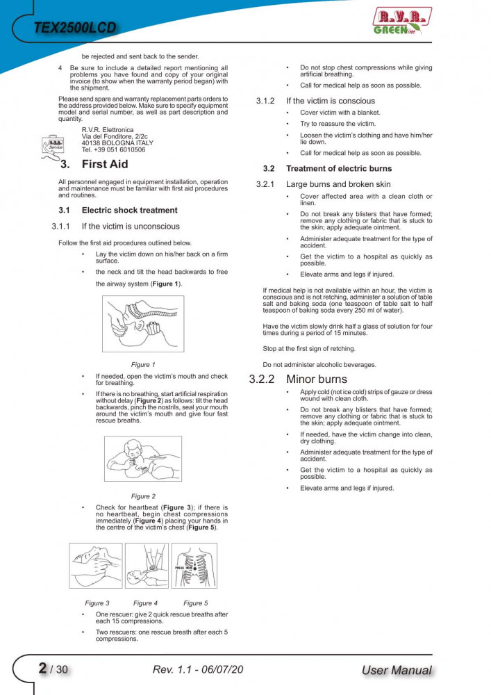 TEX2500LCD manual page 8