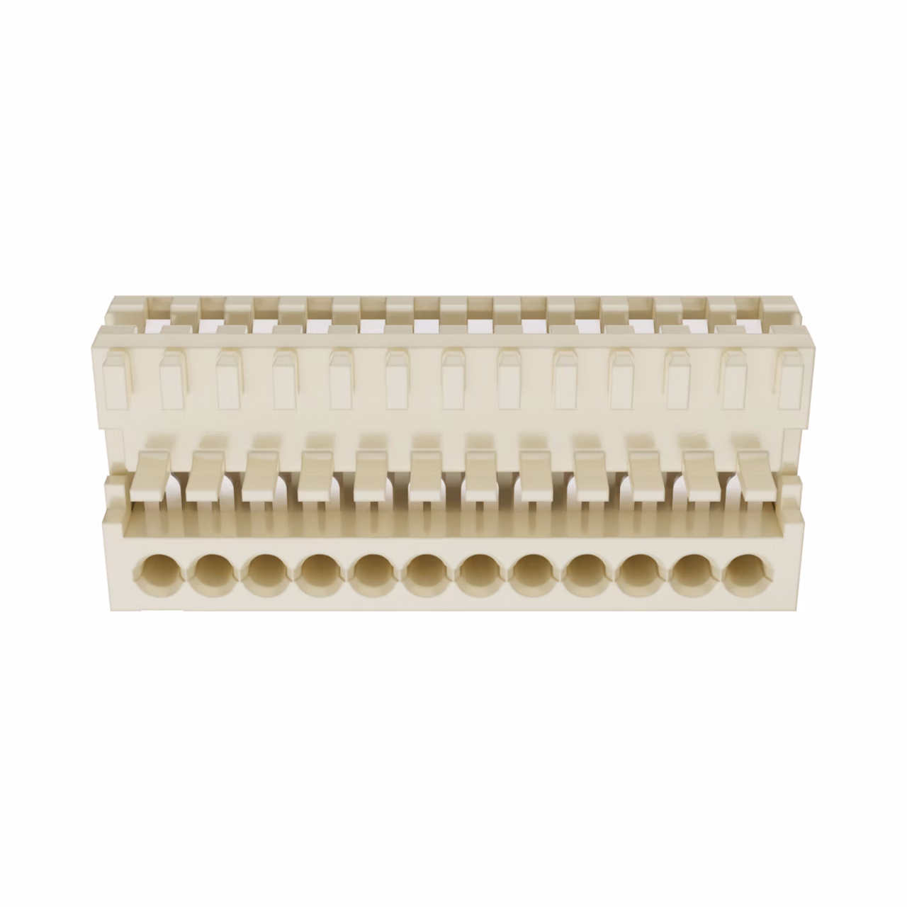 Appli-Mate RAST 2.5 Connector, 2.50mm Pitch, Female, 12 Circuits, Open Endwalls, Tin Plating for sale