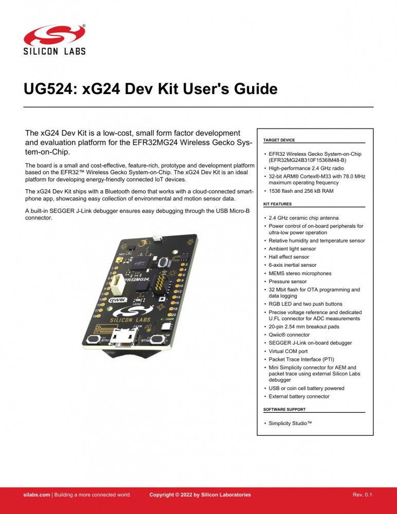 XG24-DK2601B technical document page 1