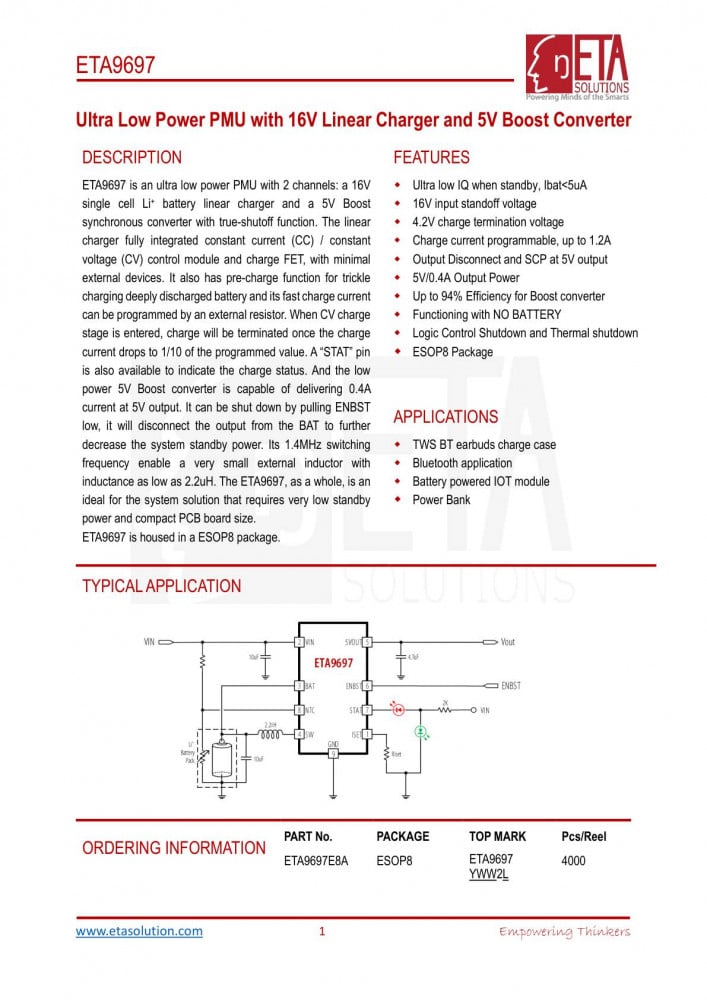 ETA9697E8A datasheet page 1
