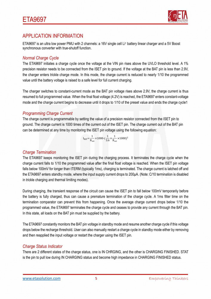 ETA9697E8A datasheet page 5