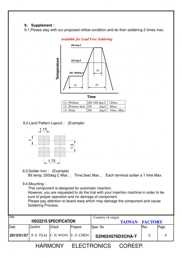 S2H024576D3CHA-T datasheet page 8