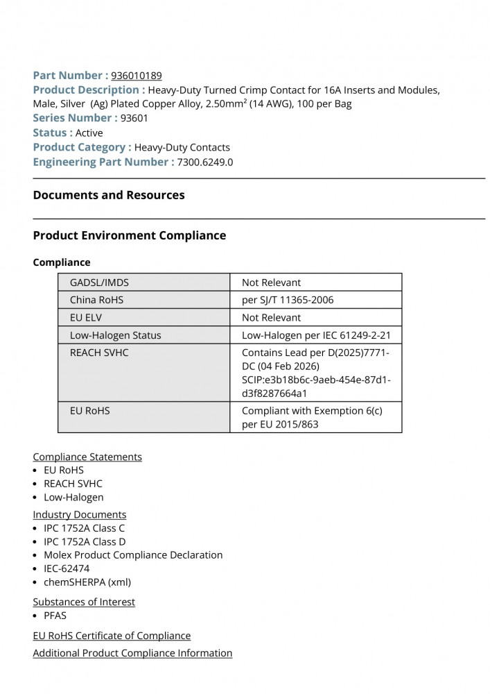 936010189 product document preview, page 1