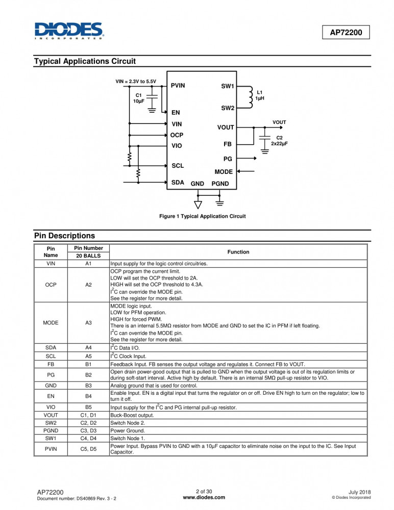 AP72200 datasheet page 2
