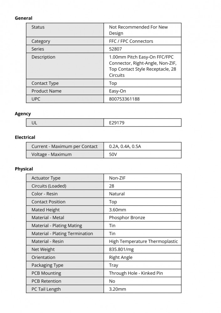 MOLEX 528072810 technical document image 2