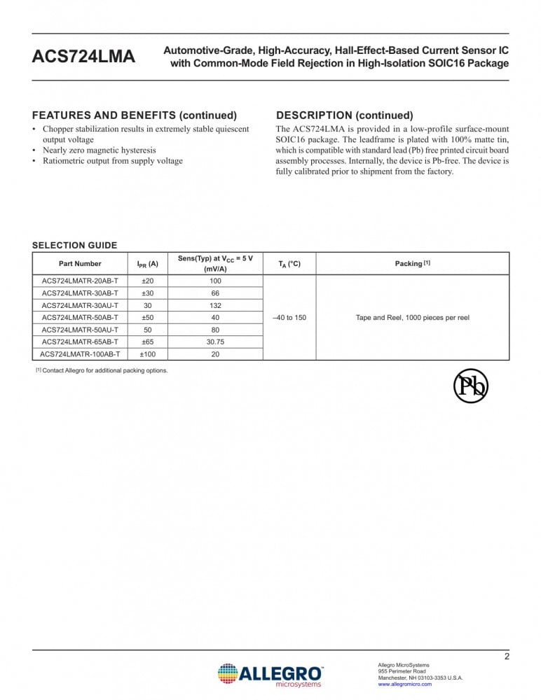 ACS724LMATR-65AB-T datasheet page 2