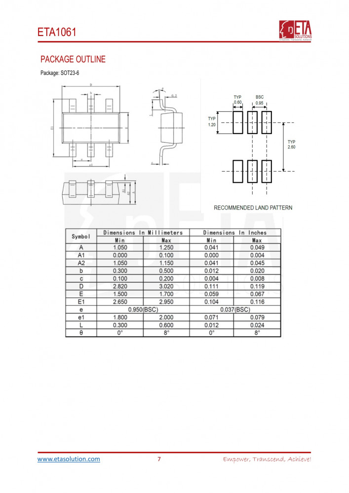ETA1061D2G datasheet page 7