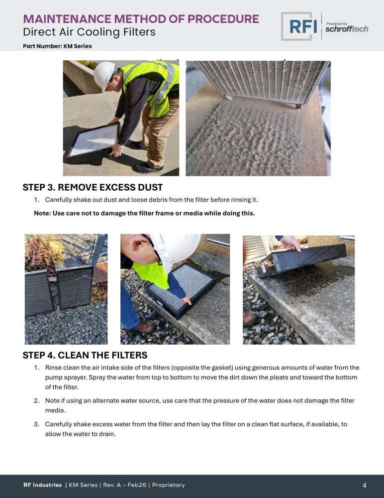 KM Series DAC filter maintenance document page 4
