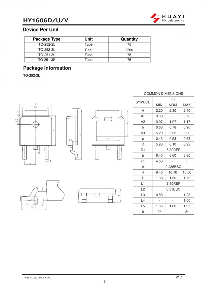 HY1606D datasheet page 8