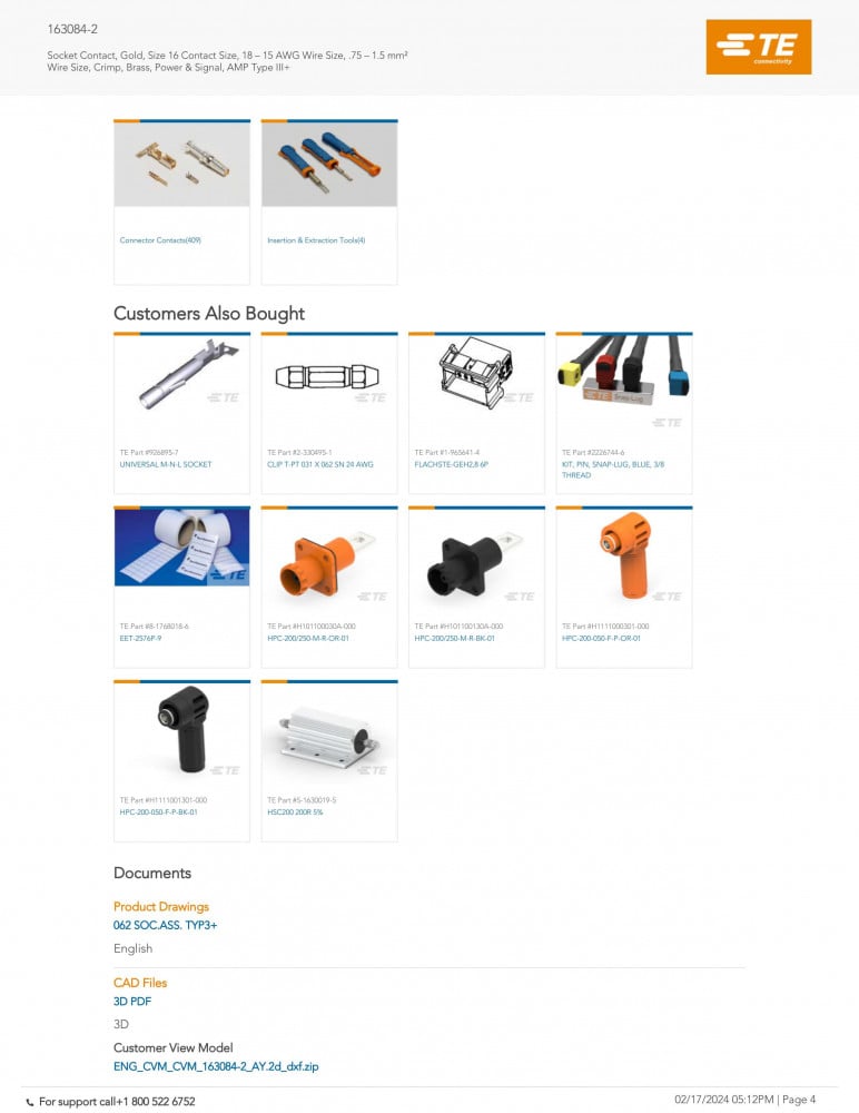 TE Connectivity 163084-2 technical document page 4