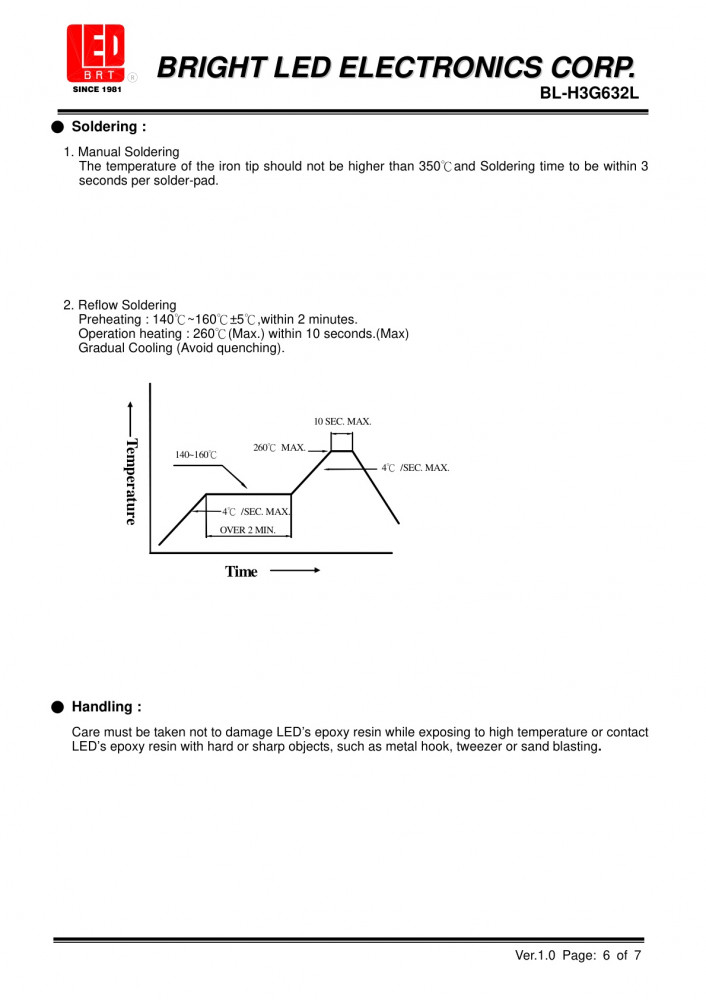 BL-H3G632L datasheet page 6