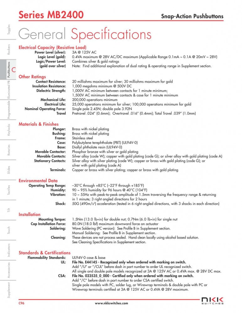 NKK MB2400 series document page 1