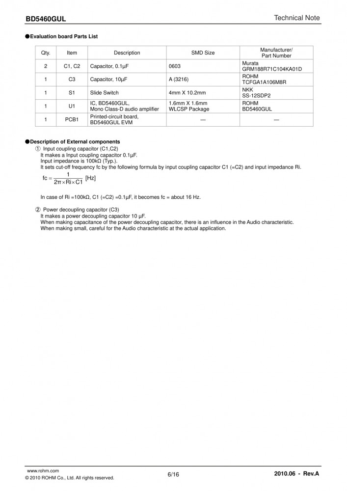 BD5460GUL-E2 datasheet page 6