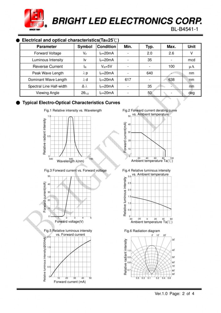 BL-B4541-1 technical document page 2