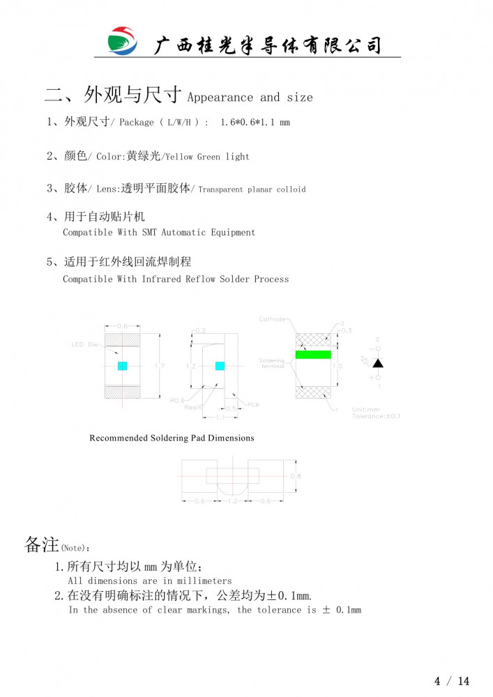 GL0602YG01 datasheet page 4