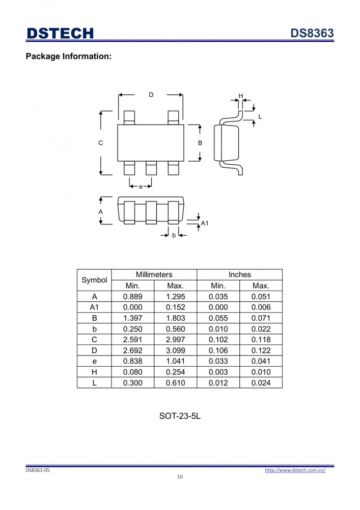DS8363 datasheet page 10
