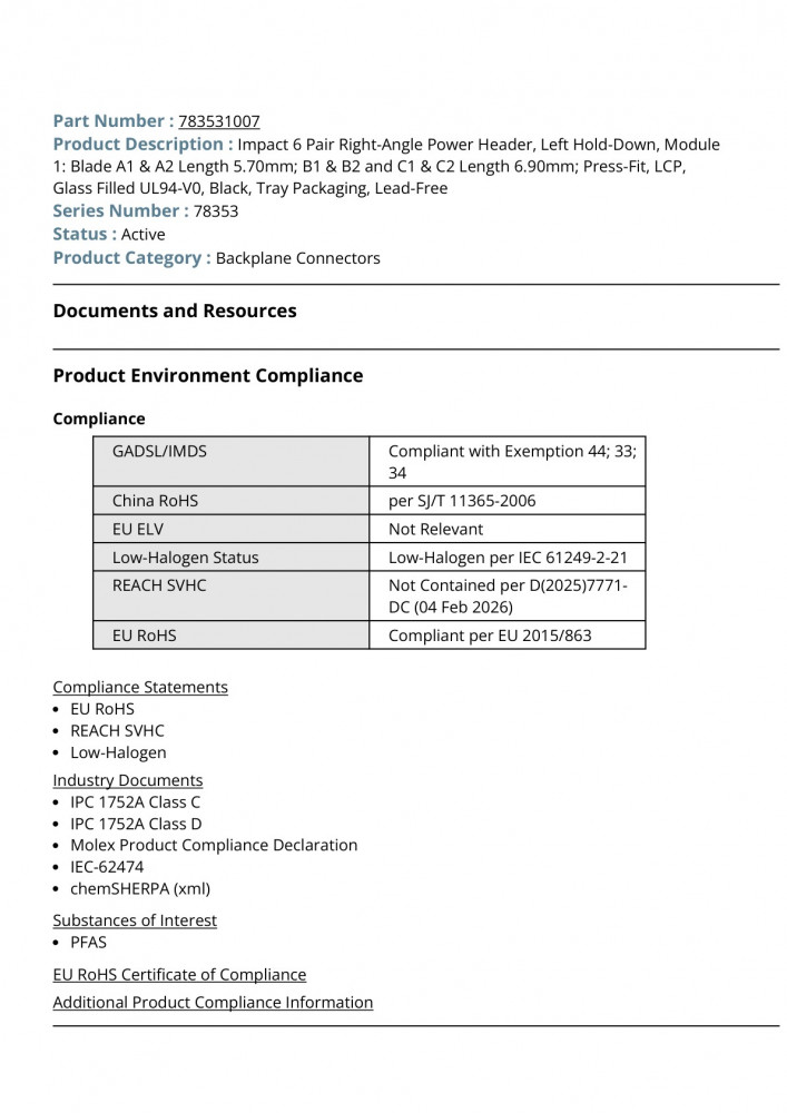 Product document preview, page 1