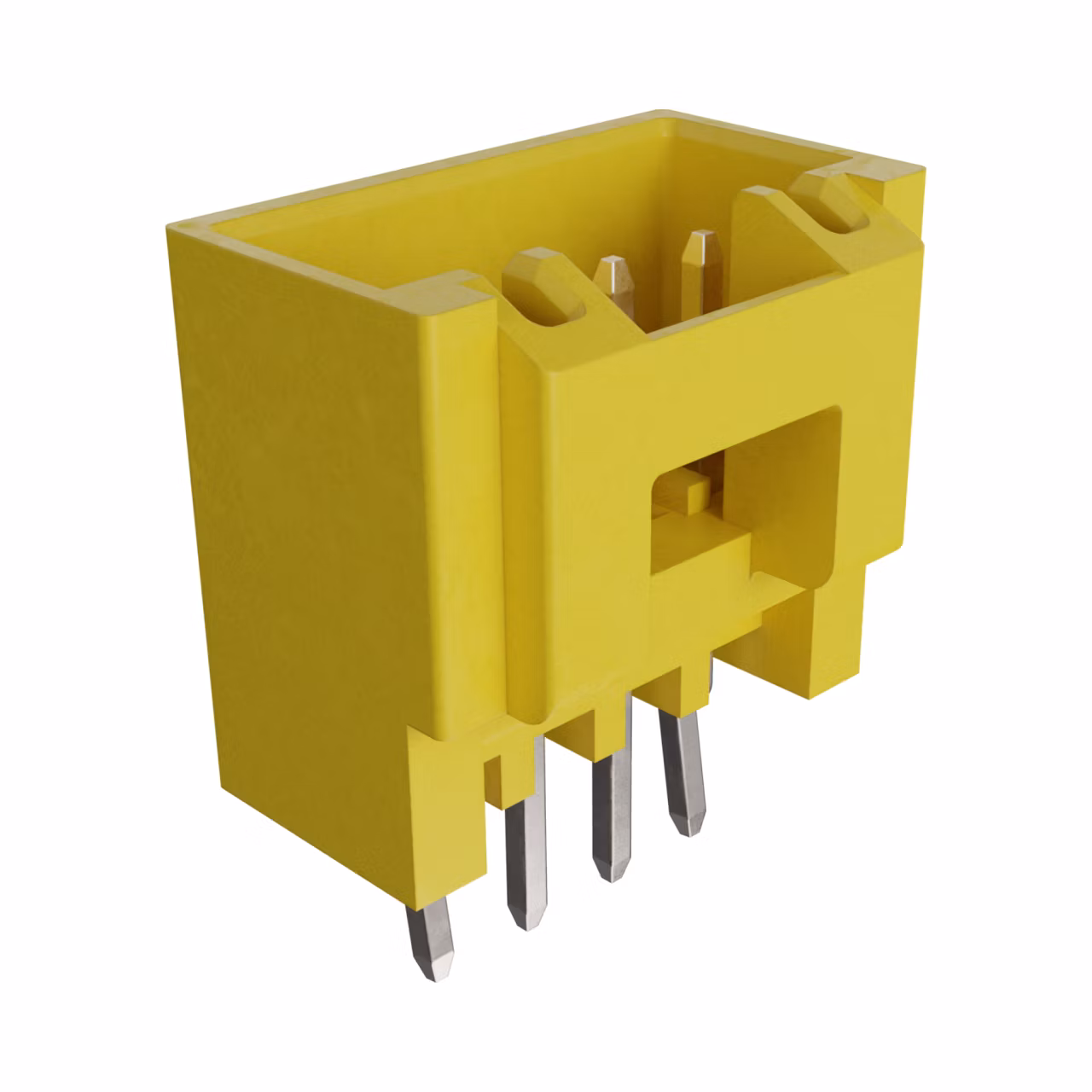 2.00mm Pitch MicroTPA Wire-to-Board Header, Vertical, Kinked PC Tail, with Inner Positive Lock, 6 Circuits, Natural