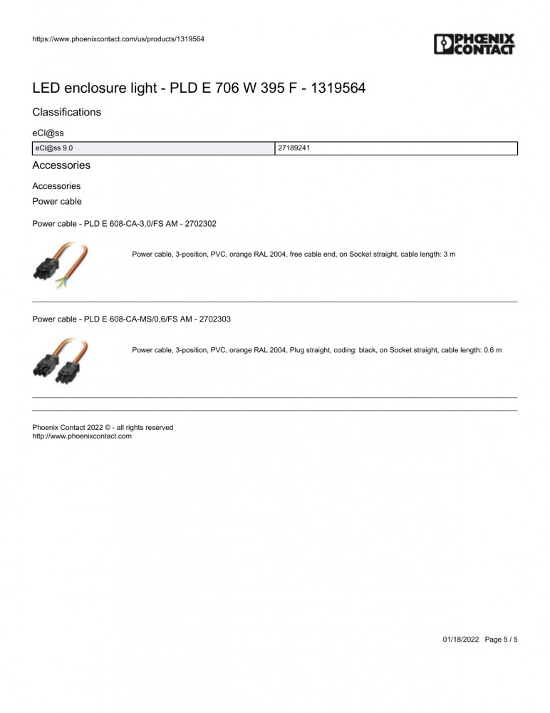 Phoenix Contact 1319564 technical document page 5