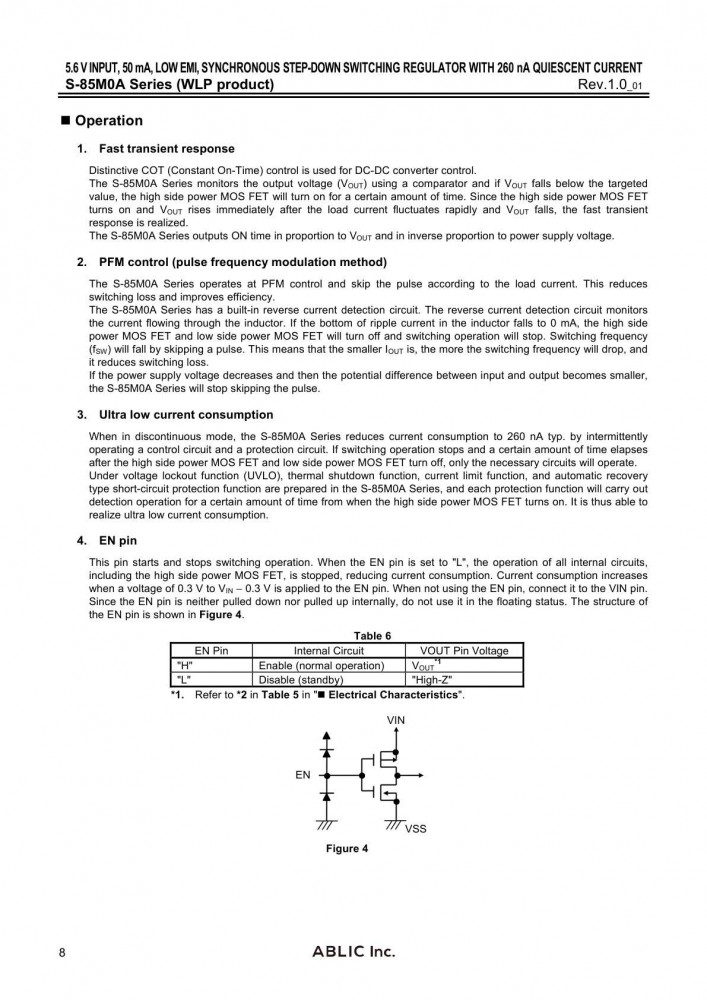 ABLIC S-85M0A datasheet page 8