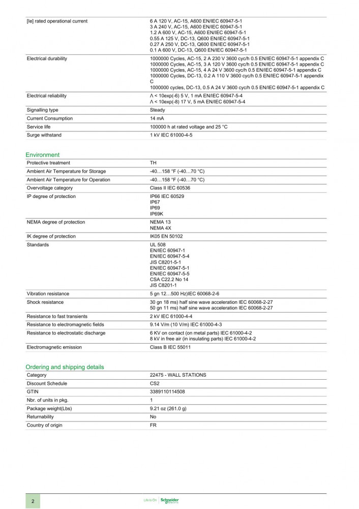 XALD363G technical document page 2