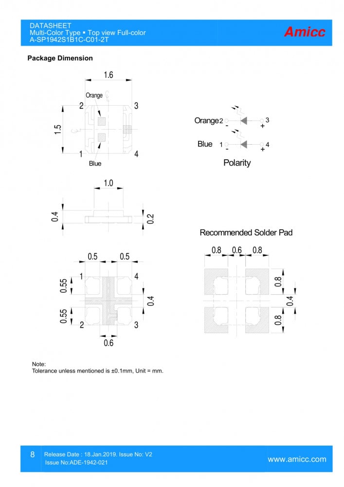 A-SP1942S1B1C-C01-2T approval sheet page 8