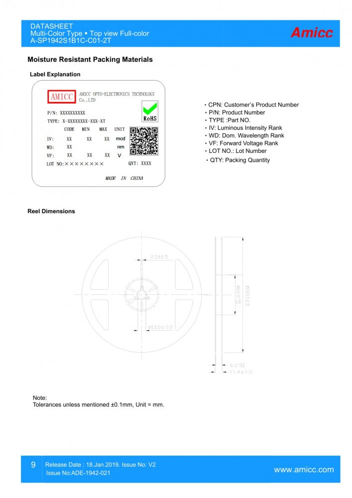 A-SP1942S1B1C-C01-2T approval sheet page 9
