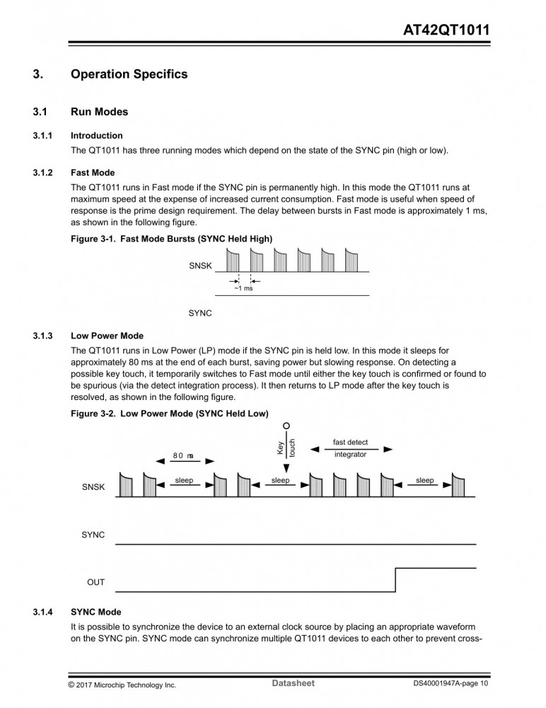 AT42QT1011 datasheet page 10