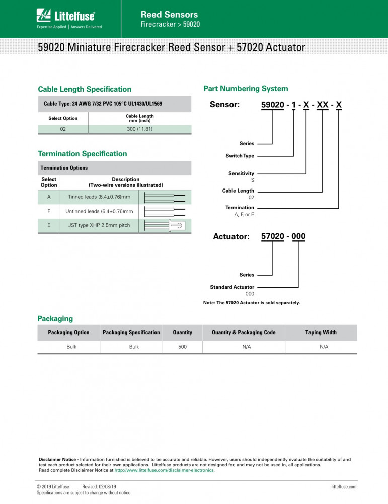 59020 product documentation page 3