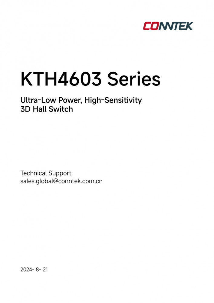 KTH4603 series datasheet page 1