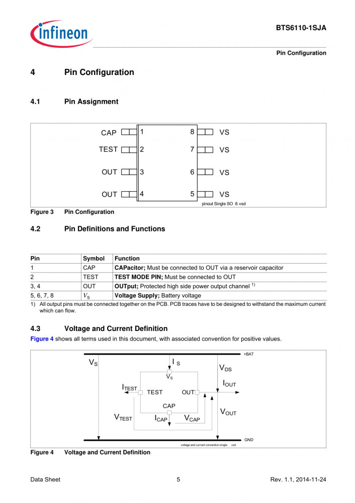 BTS6110-1SJA datasheet page 5