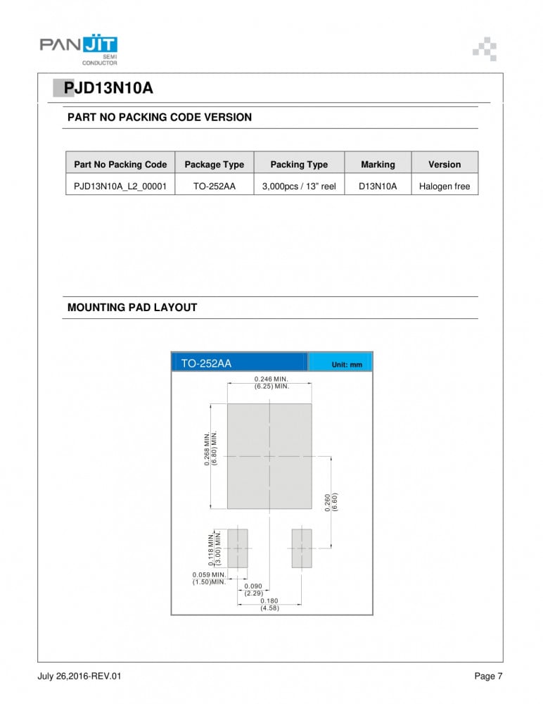 PJD13N10A datasheet page 7