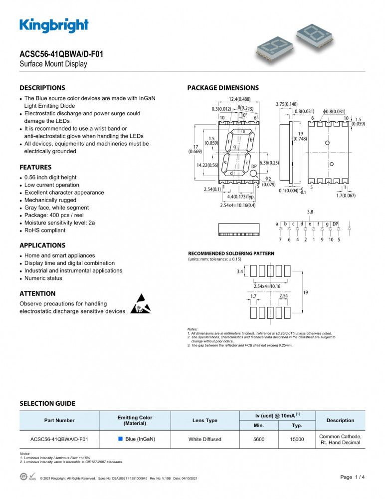 ACSC56-41QBWA/D-F01 datasheet page 1
