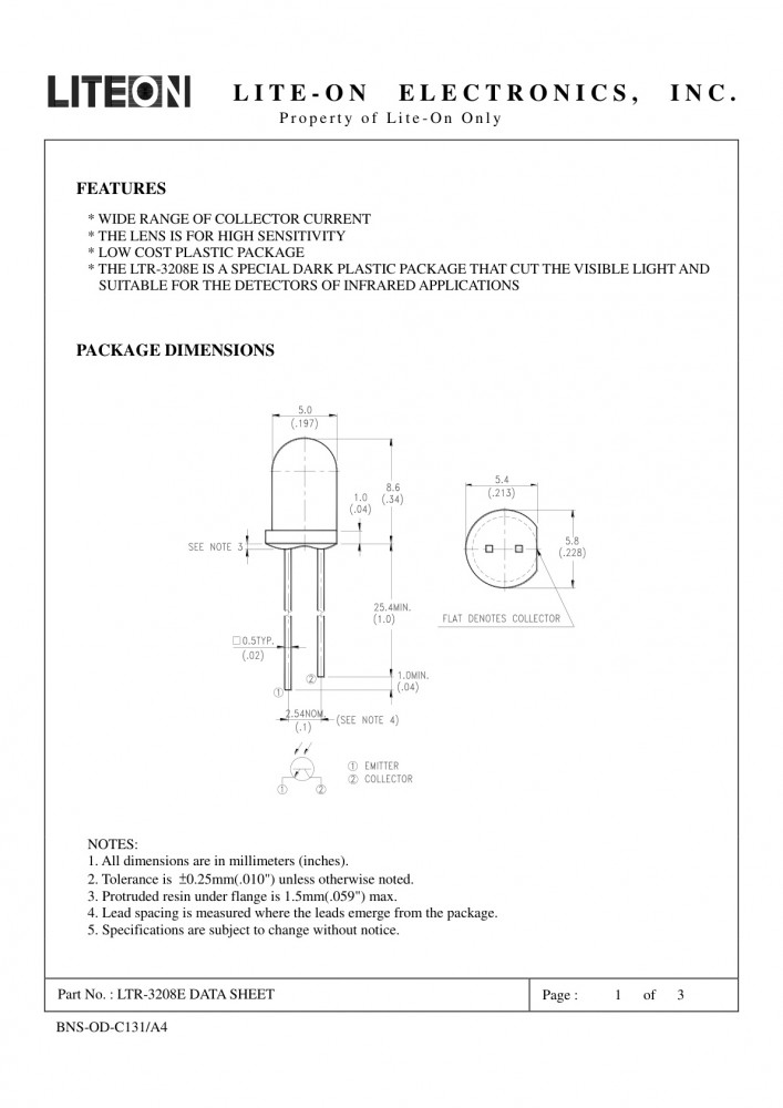 LTR-3208E datasheet page 2 preview