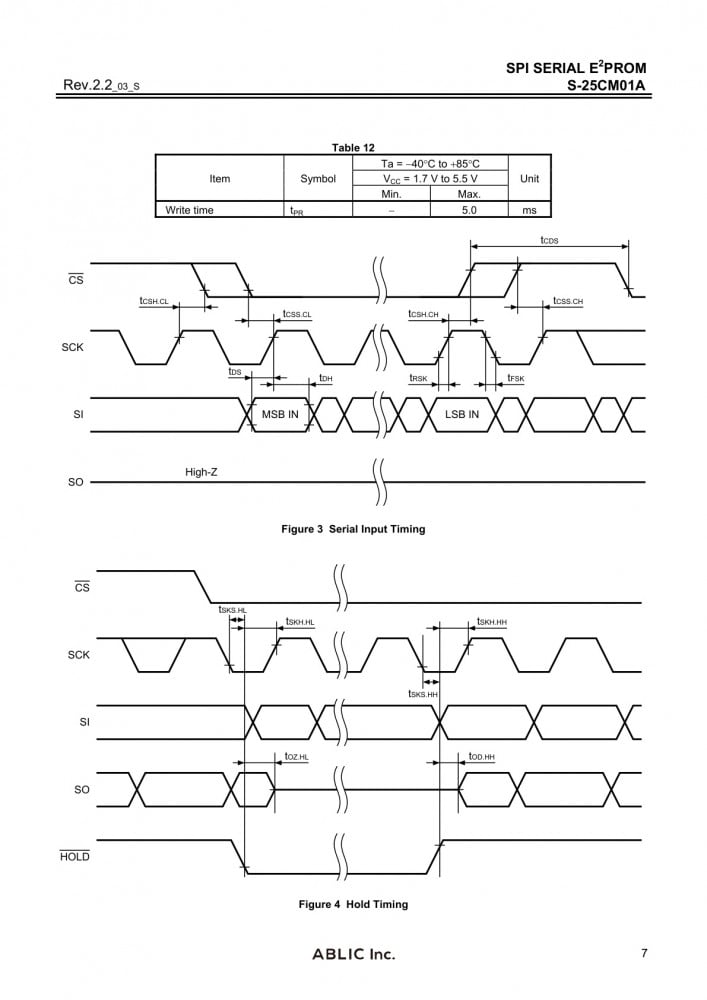 ABLIC S-25CM01A datasheet page 7