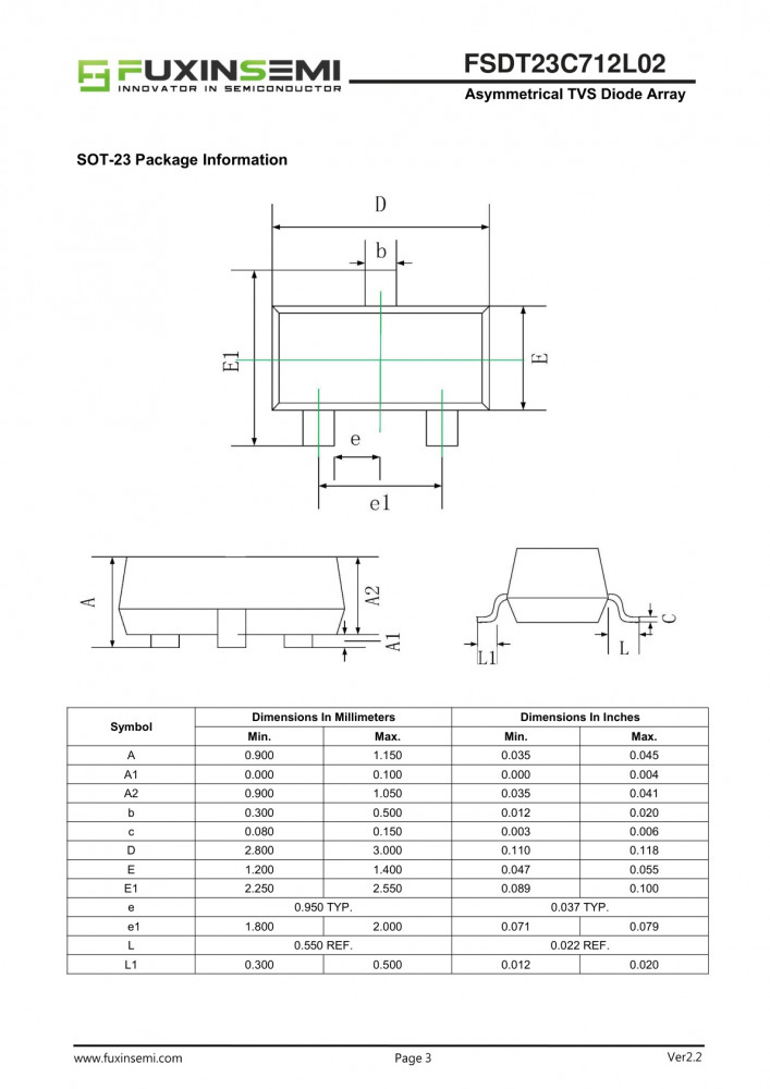 FSDT23C712L02 datasheet page 3