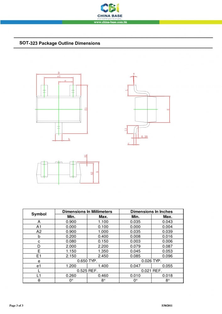 CBI SS8050W datasheet page 3