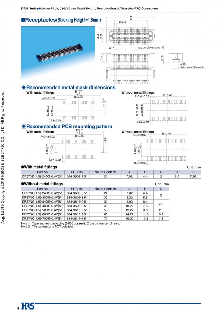 HRS DF37 datasheet page 4