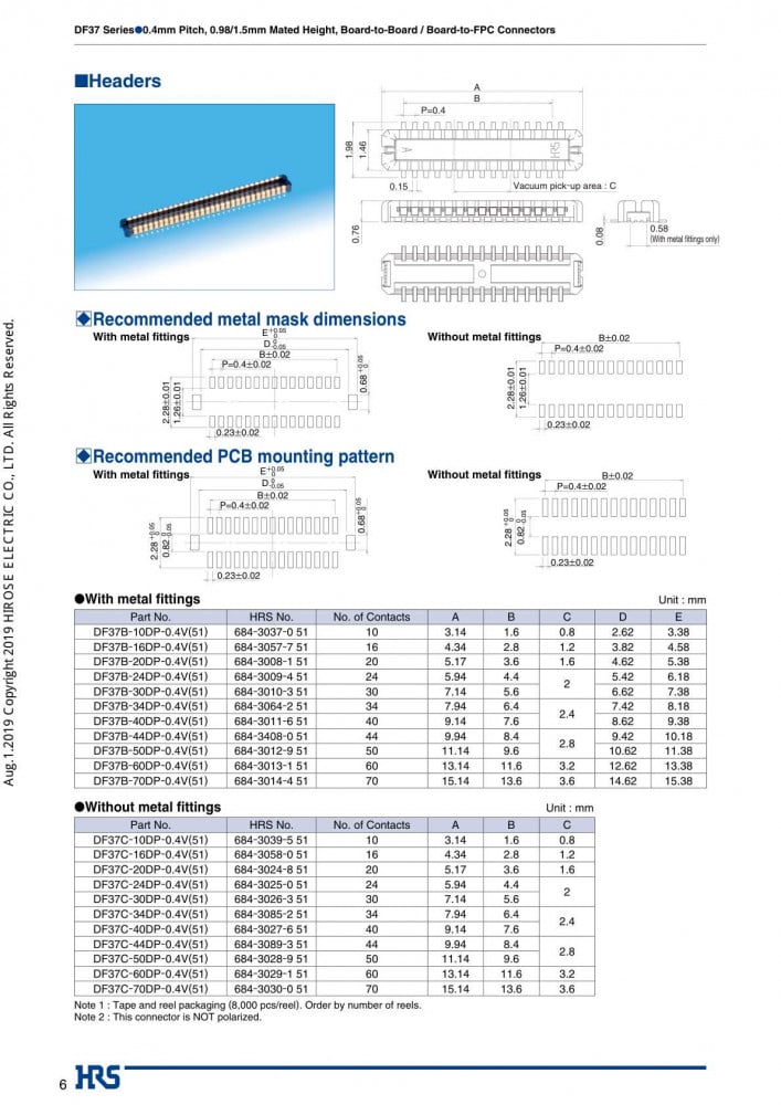 HRS DF37 datasheet page 6