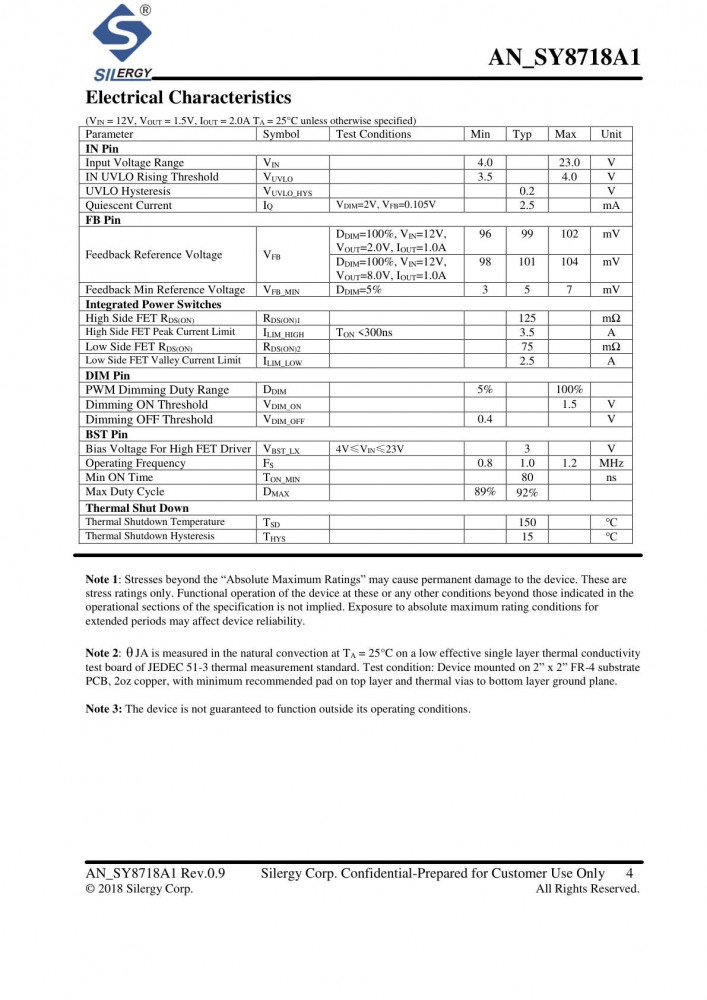 SY8718A1ADC datasheet page 4