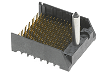 Impact 100 Ohm 6 Pair Vertical Backplane Header, Right Guided, Open Endwall, 14 Columns, 252 Circuits, Pin Length 5.50mm, Plated Through Hole Dimension 0.39mm, Lead-Free for sale