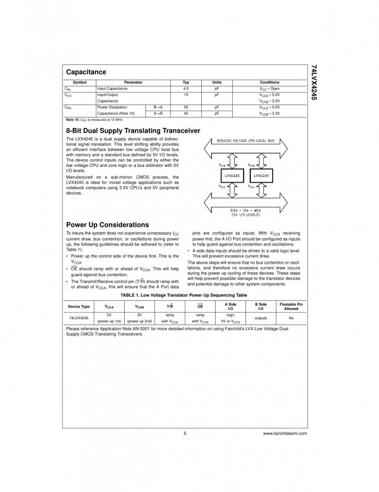 74LVX4245 datasheet page 6