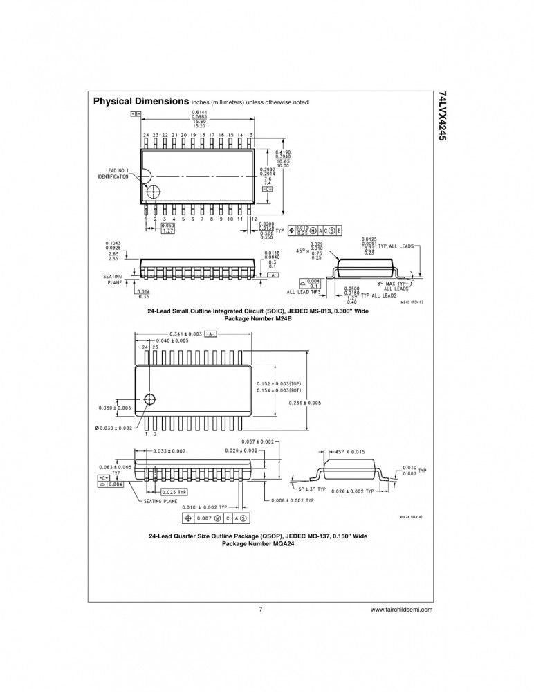 74LVX4245 datasheet page 8